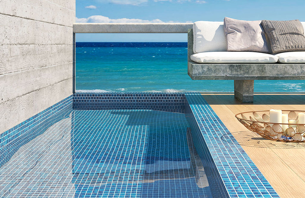 Glass Tile - For Pools, Kitchen and Bath – AquaBlu Mosaics