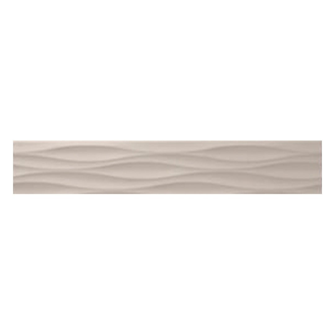 Krea Sidewalk Ripple Deco, 4" x 16" Ceramic Tile | Backsplash Tile