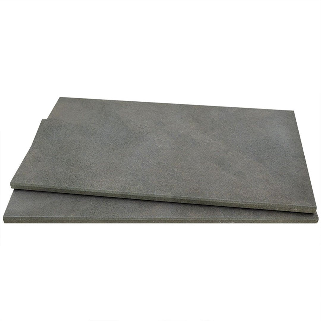 Legions Midnight Montage, 13" x 24" | 2CM Eased Porcelain Pool Coping