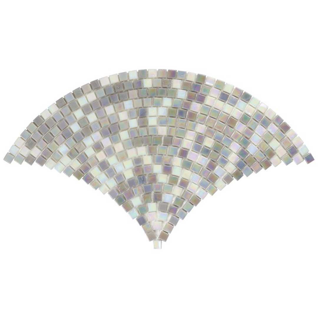 Moderne Fanfare, Mosaic Glass Tile | Fan Shape Tile