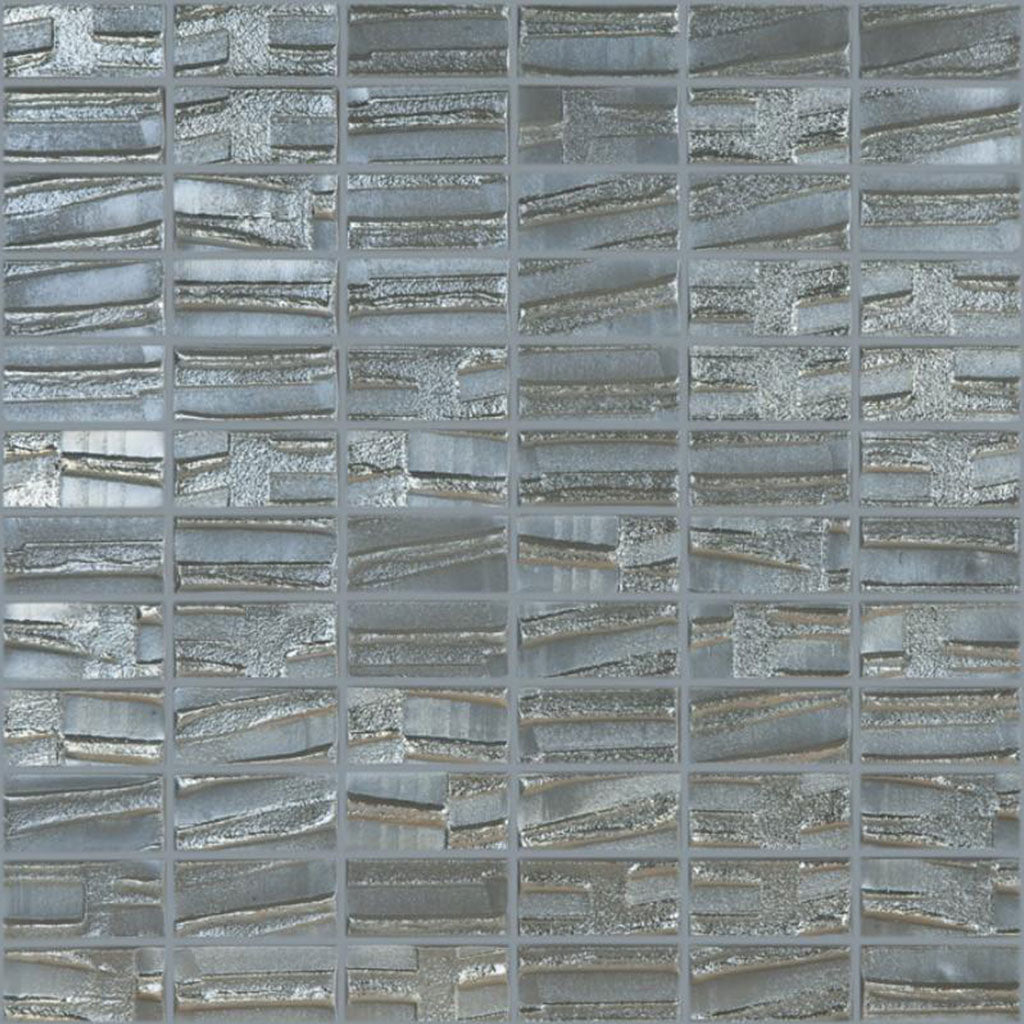 Galaxy - Silver, 1" x 2" | 095658M | Vidrepur Glass Pool Tile
