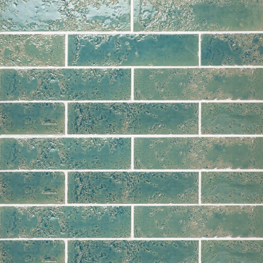 Pukka Teal Blue, 2.5" x 10" Ceramic Tile | Kitchen Backsplash Tile