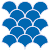 Matte Blue Glass Fish Scale Mosaic | 6104S | Glass Tile – AquaBlu Mosaics