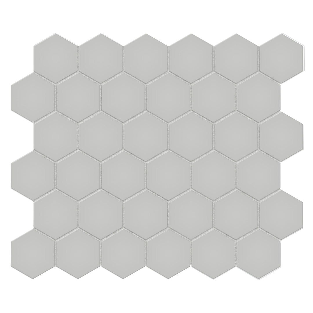 Soho Loft Grey, 2" Hexagon | Ceramic Tile for Backsplashes & Floors