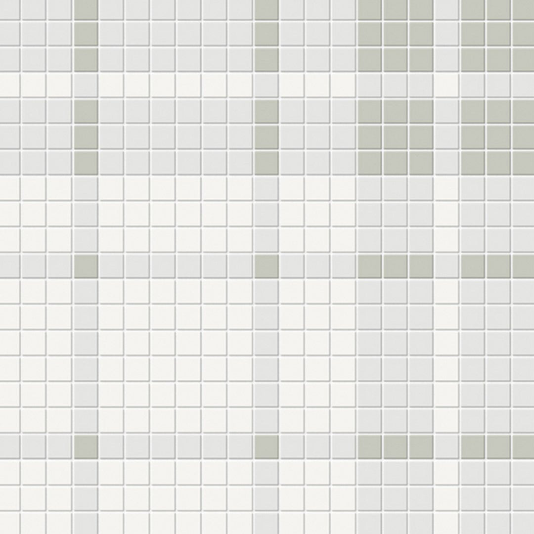 Soho Plaid Morning Blend, Mosaic | Ceramic Wall & Floor Tile by Tesoro