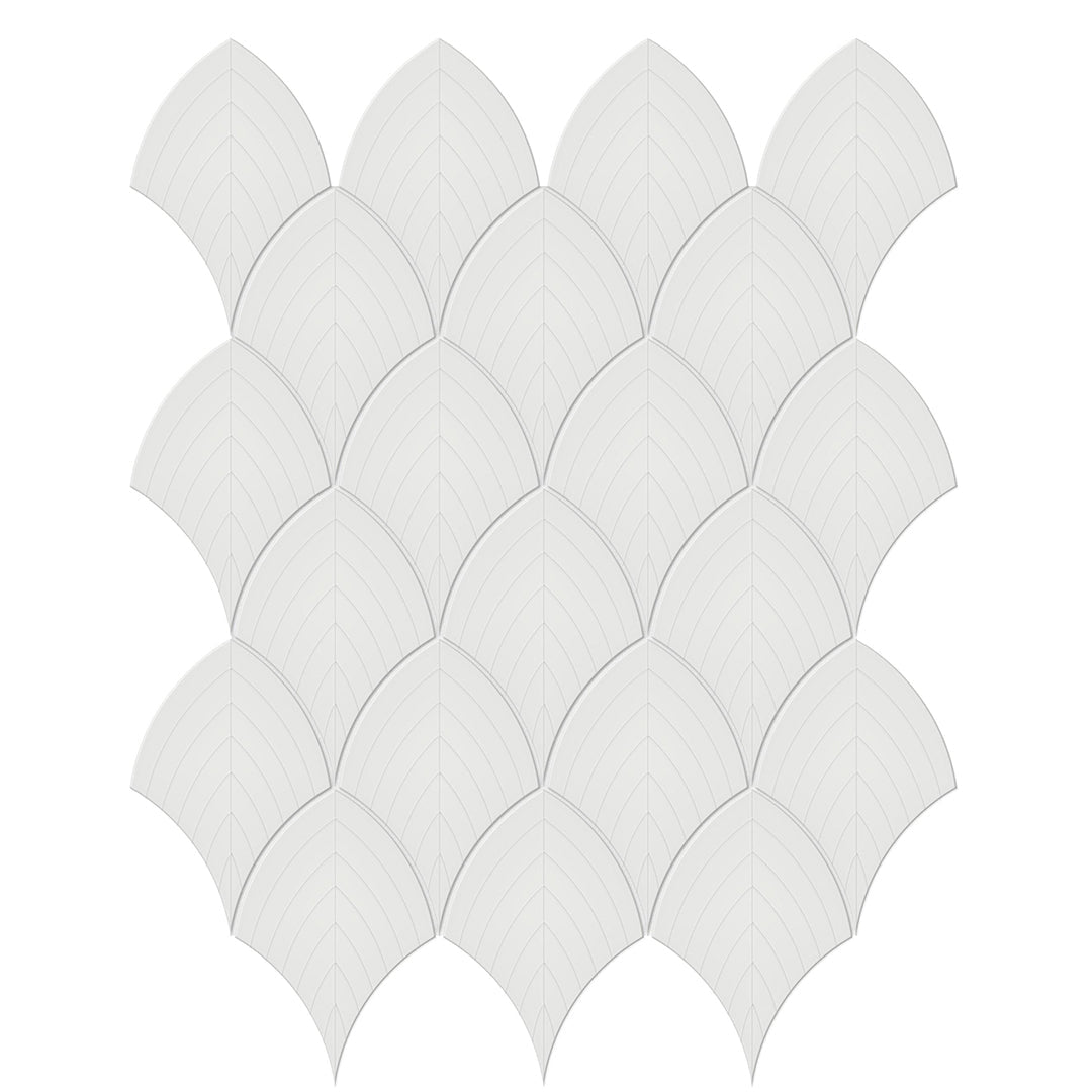 Soho Vintage Grey, Scallop | Ceramic Bathroom & Kitchen Tile