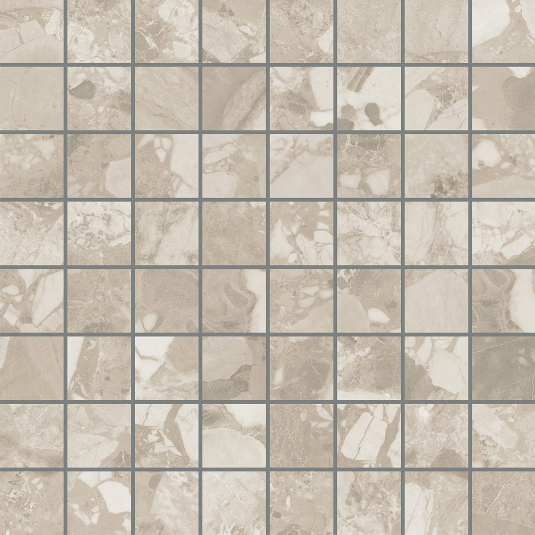 Venice Cream, 1 3/8" x 1 3/8" Porcelain Tile | Terrazzo-Look Tile