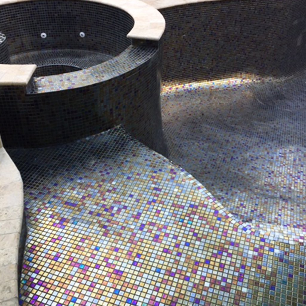 Shell Deep 556, 1" x 1" | 093556M | Vidrepur Mosaic Pool Tile – AquaBlu ...