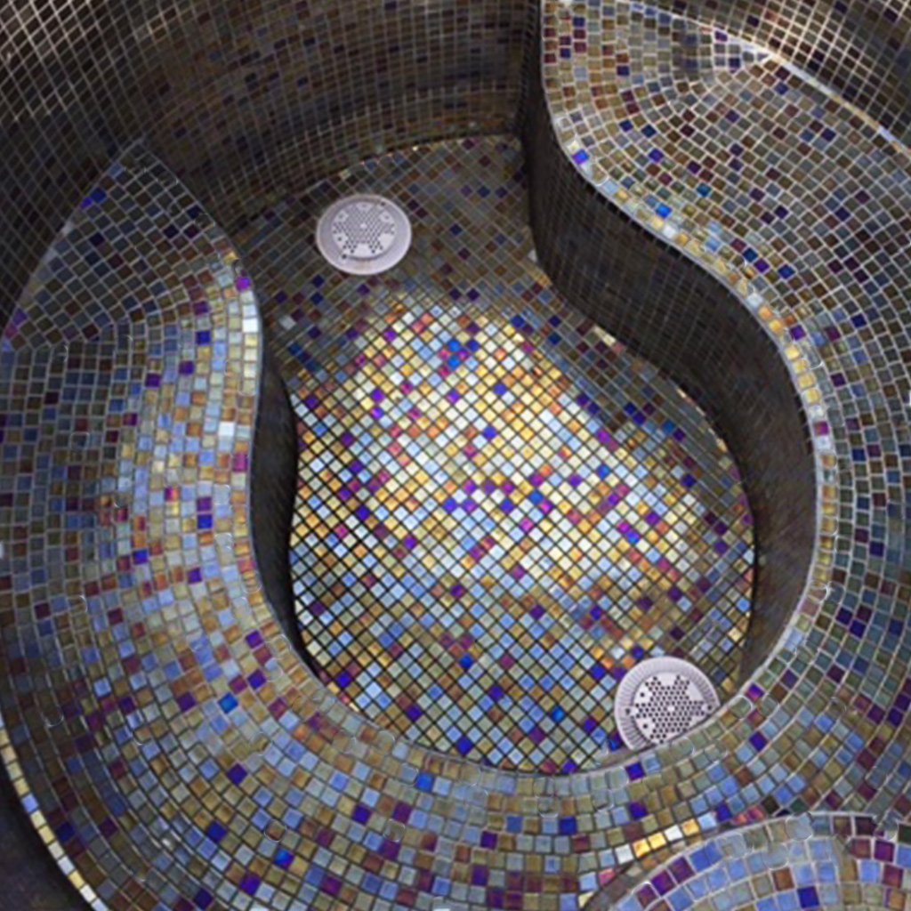 Shell Deep 556, 1" x 1" | 093556M | Vidrepur Mosaic Pool Tile – AquaBlu ...