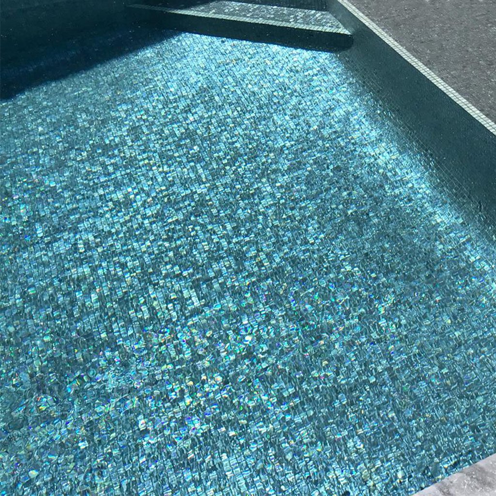 Galaxy - Silver, 1" x 1" | 093658M | Vidrepur Glass Pool Tile – AquaBlu ...