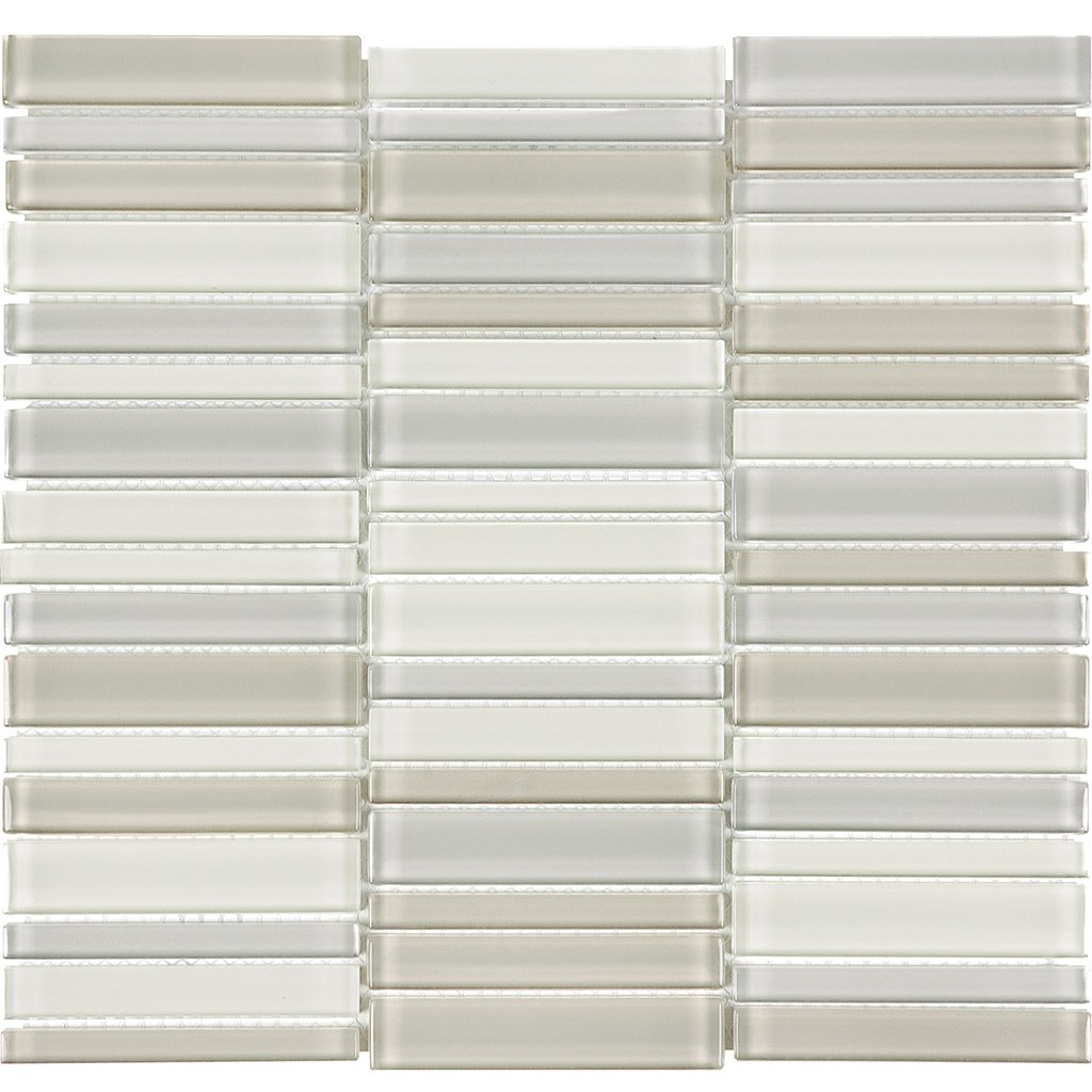 Natural Blend 1" x 4" Glass Tile | ANAELEMNATBSSG | Tesoro Mosaic Tile