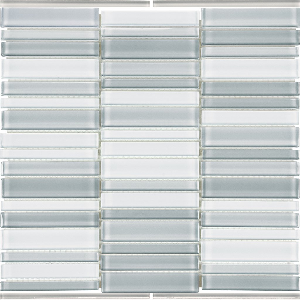 Shades of Grey 1" x 4" Glass Tile | ANAELEMSOGBSSG | Aquatica – AquaBlu ...