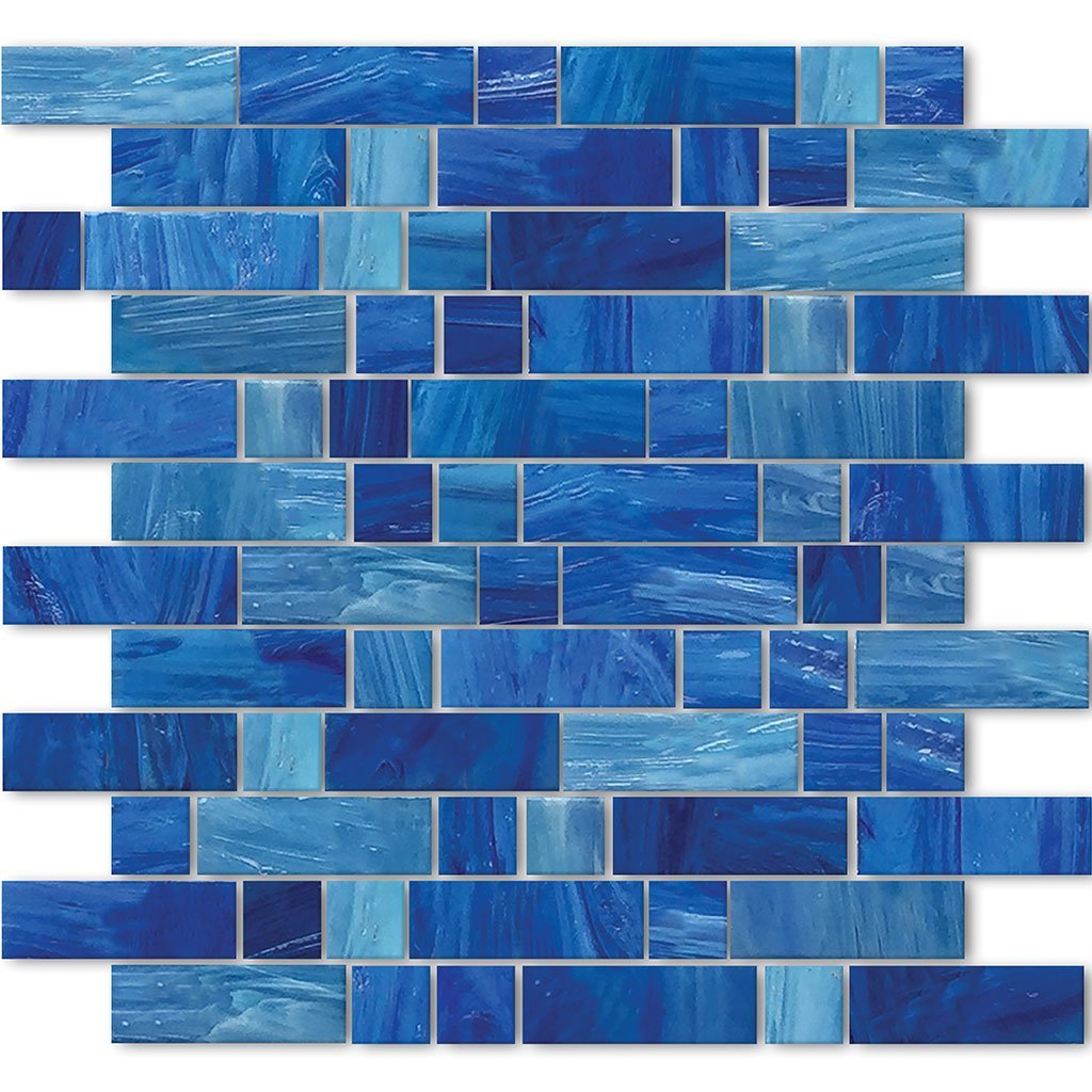 Aegean, Mixed Linear Mosaic | AVEDASHAEGEAN13 | Glass Pool Tile ...