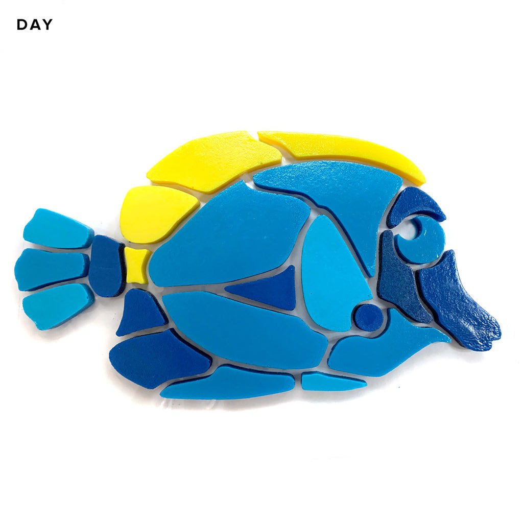 Aqua Tang Pool Mosaic | Glow in the Dark Pool Tile – AquaBlu Mosaics