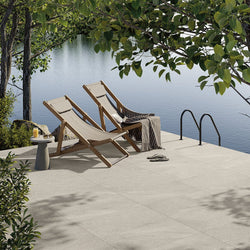 Limestone-Look Porcelain Pavers & Coping | Outdoor Patio Pavers ...