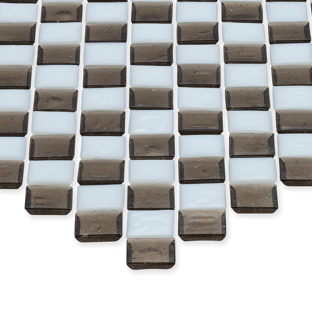 Diamond Glass Tile Backsplash