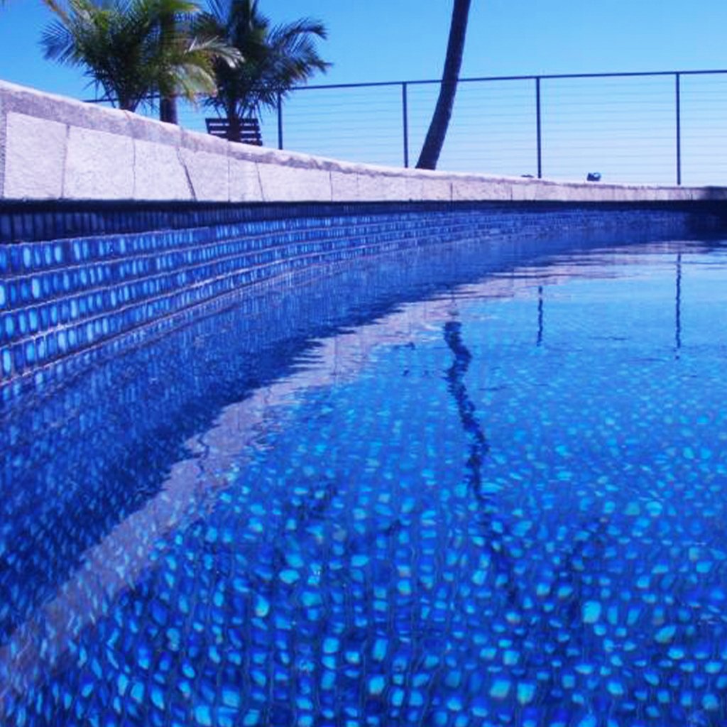 Marble Blue, 1" x 1" | PEB-111 | Fujiwa Porcelain Pool Tile – AquaBlu ...