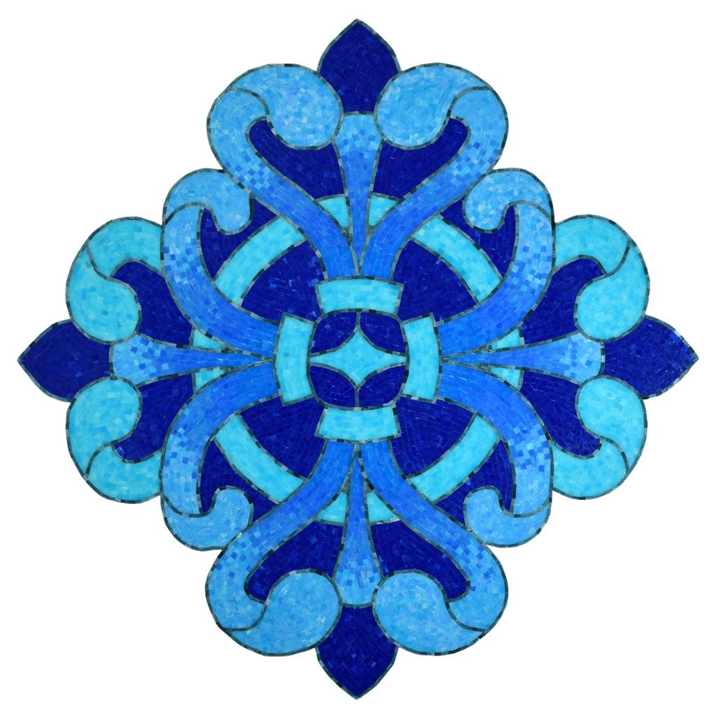 Regal Medallion | G-RME | Glass Pool Mosaic