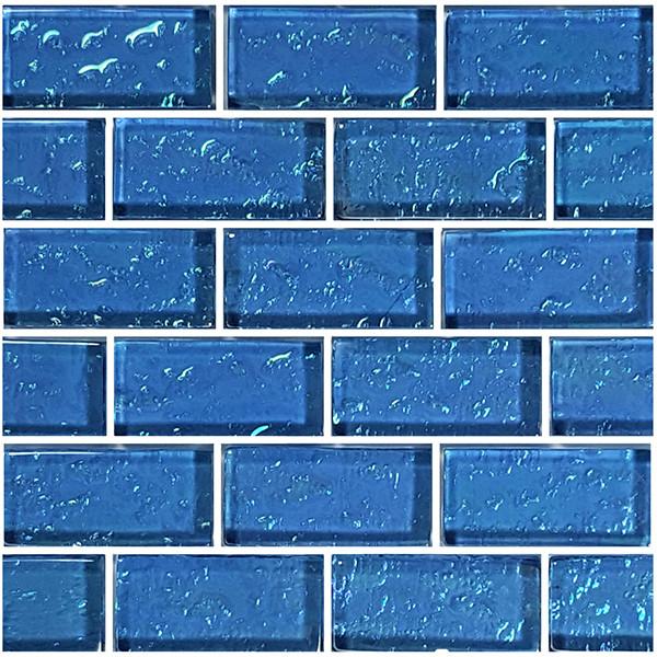 Blue, 1" x 2" Pool Tile | GG82348B17 | Mosaic Glass Tile