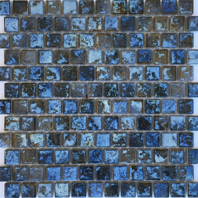 Cotto, 1" x 1" | JOYA-104 | Fujiwa Porcelain Pool Tile – AquaBlu Mosaics