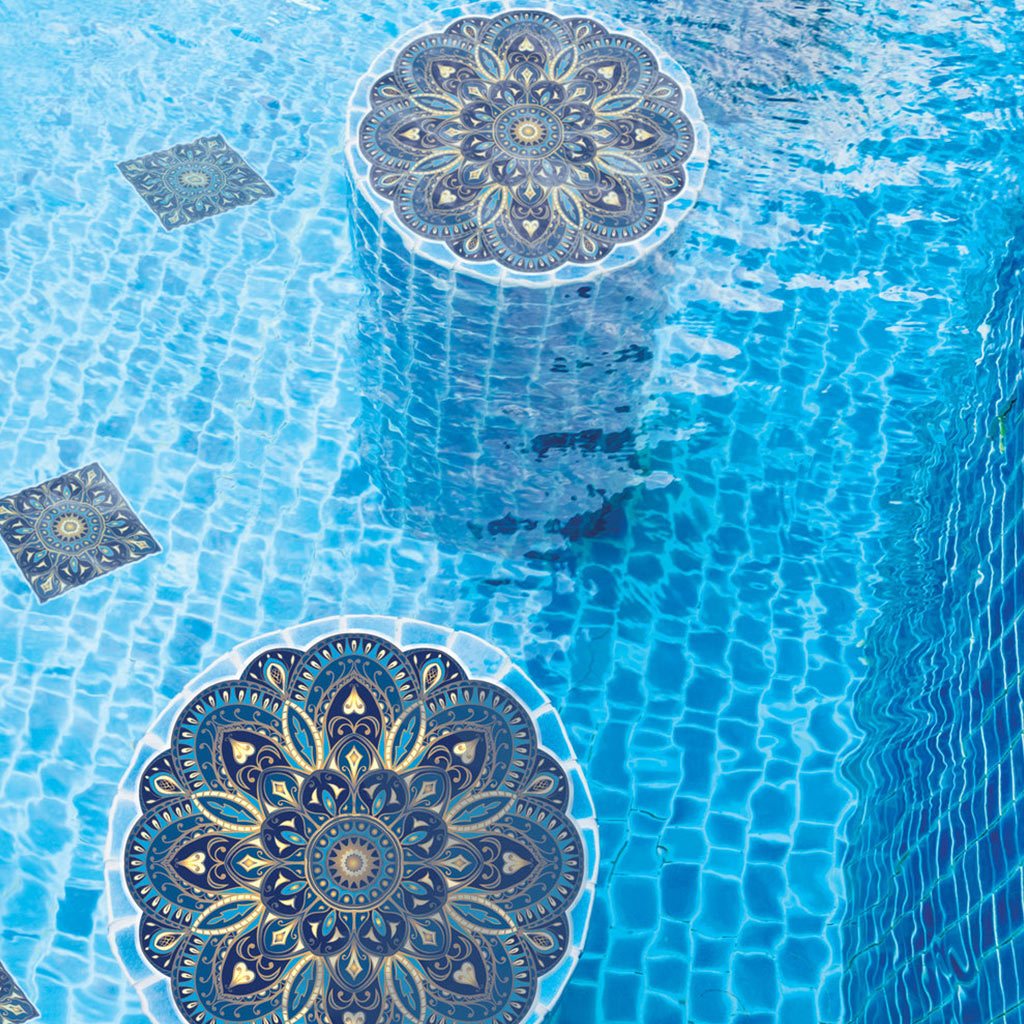 Tile Medallions | Shop Medallion Pool Mosaics – AquaBlu Mosaics