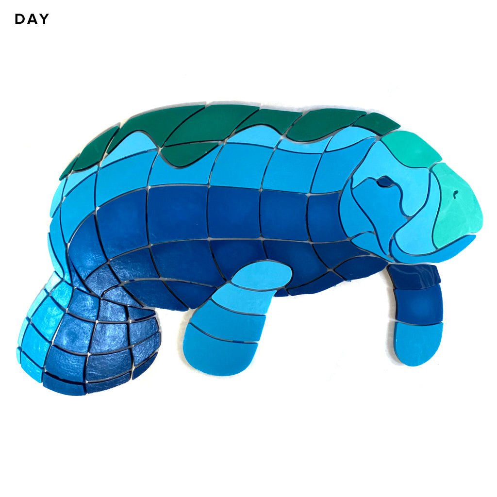 Manatee Calf 2 | MAC2 | Glow in the Dark Pool Mosaics – AquaBlu Mosaics