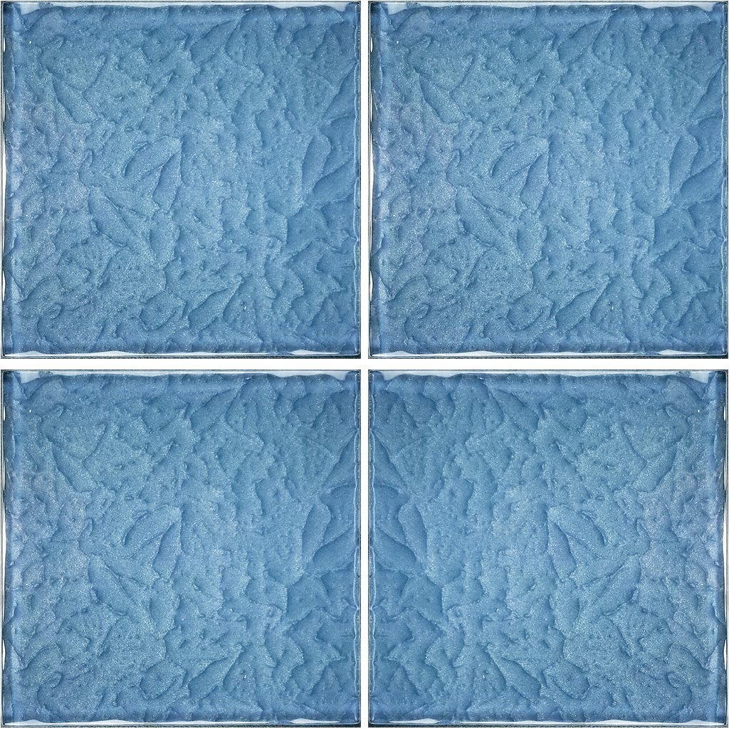 Steel Blue 6" x 6" Glass Pool Tile | MS866B2 | AquaBlu Mosaics