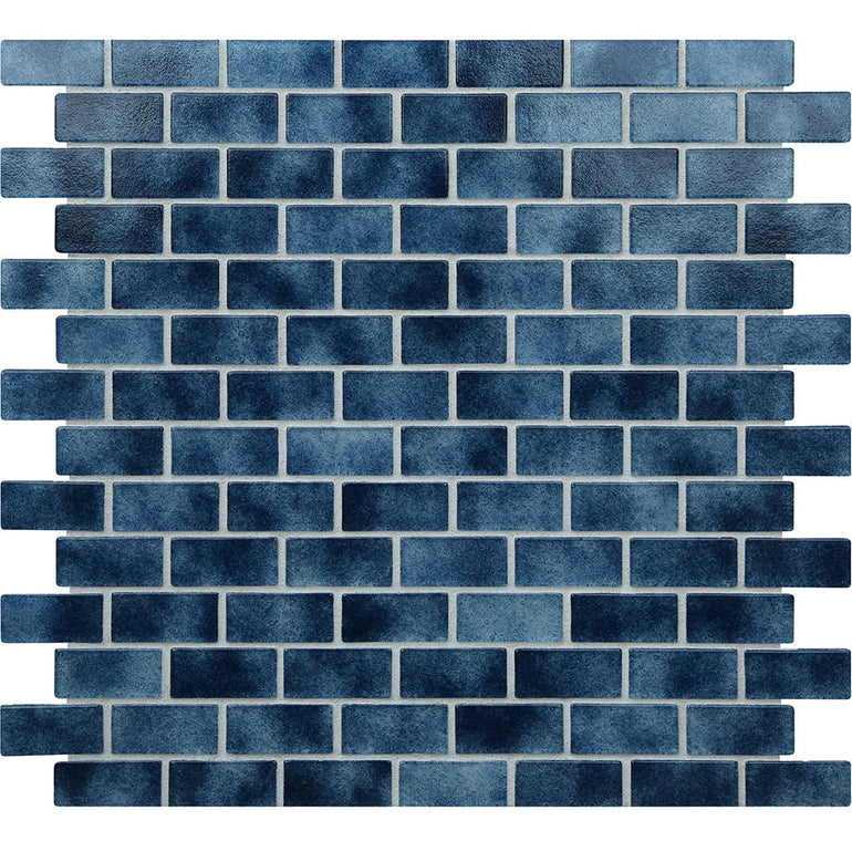 Azurite Natural, 3/4" x 1-5/8" Glass Pool Tile | Murrine Mosaics ...