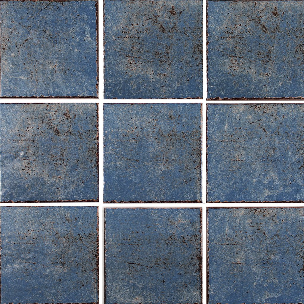 Oasis Blue, 6" x 6" Tile I ESTOASIBLUE6 | Porcelain Tile – AquaBlu Mosaics