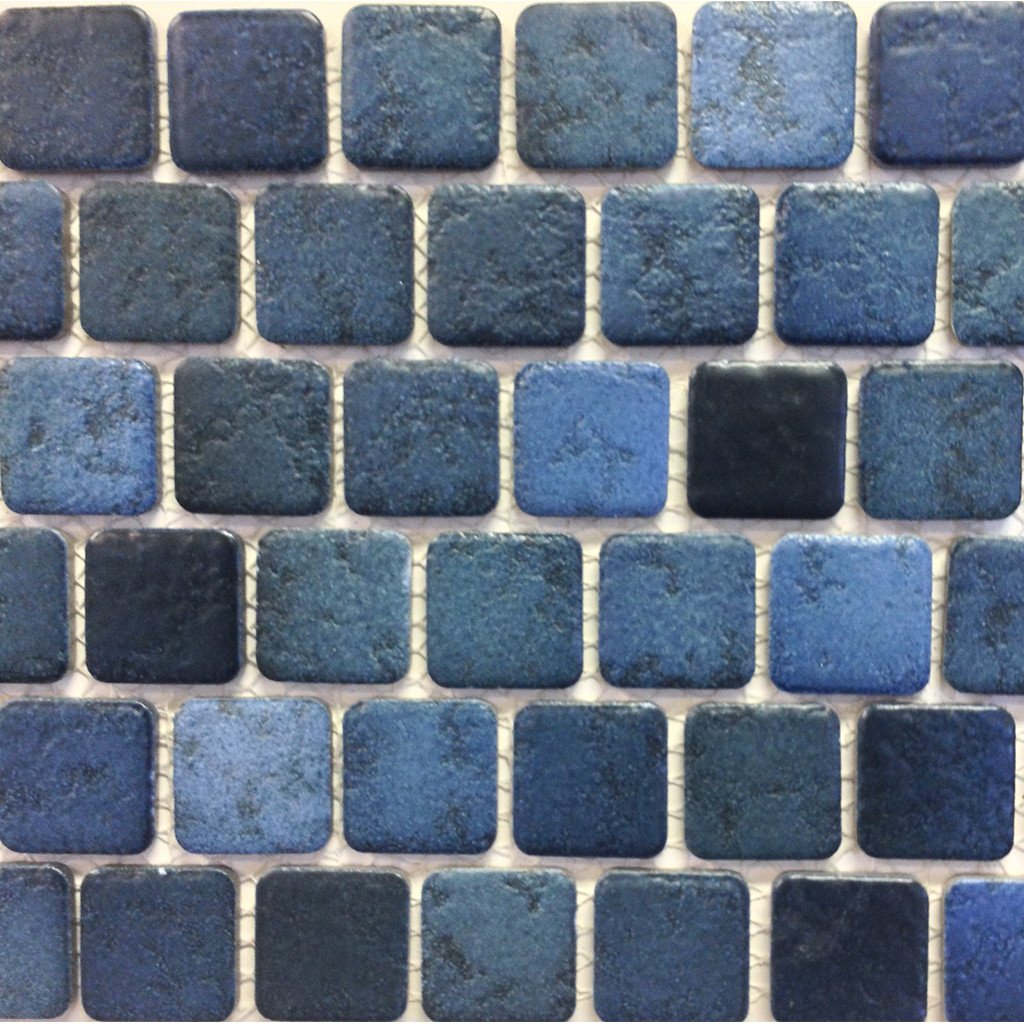 Jade Blue, 1" x 1" | PAD-175 | Fujiwa Porcelain Pool Tile – AquaBlu Mosaics