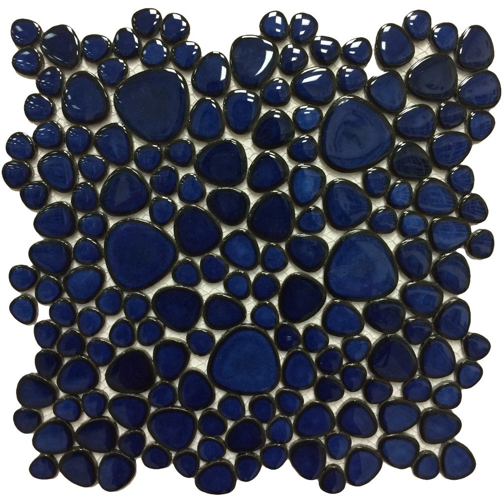 Royal Blue, Mixed | PEBBLE-91 | Fujiwa Porcelain Pool Tile – AquaBlu ...