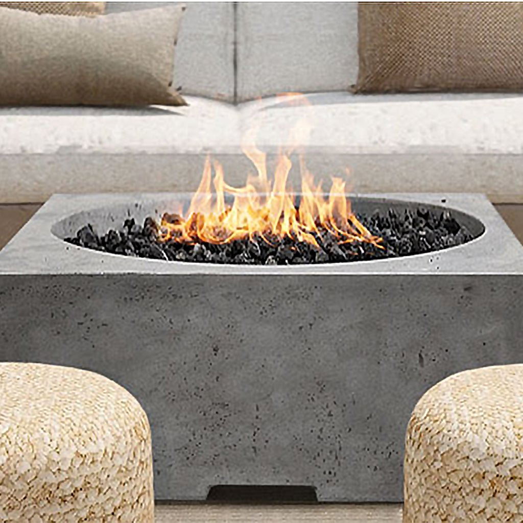 Prism Hardscapes Piazza Fire Table | Outdoor Gas Fire Pit – AquaBlu Mosaics