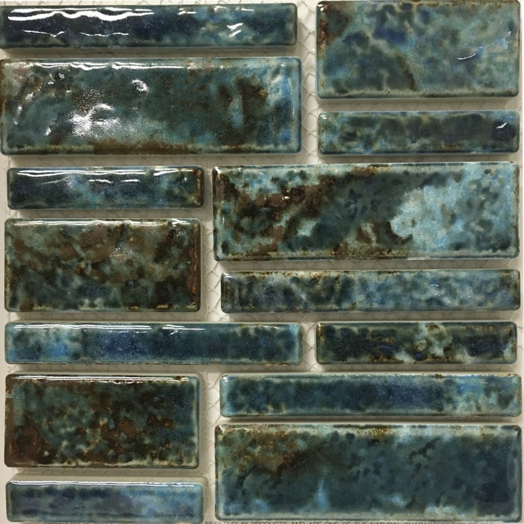 Spring, Random Block | PILOS-408 | Fujiwa Porcelain Pool Tile – AquaBlu ...