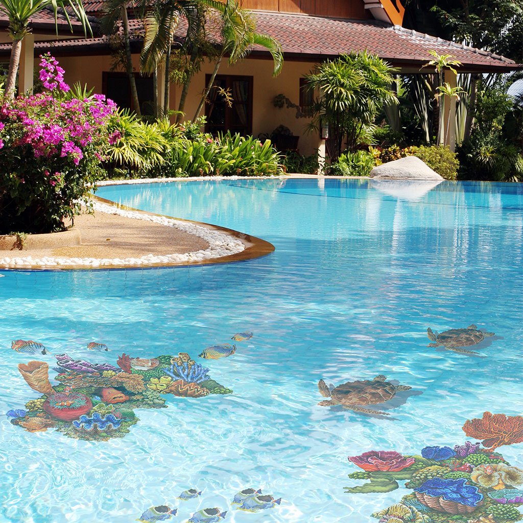 Coral Reef C | PORC-CR30C | Pool Mosaic – AquaBlu Mosaics