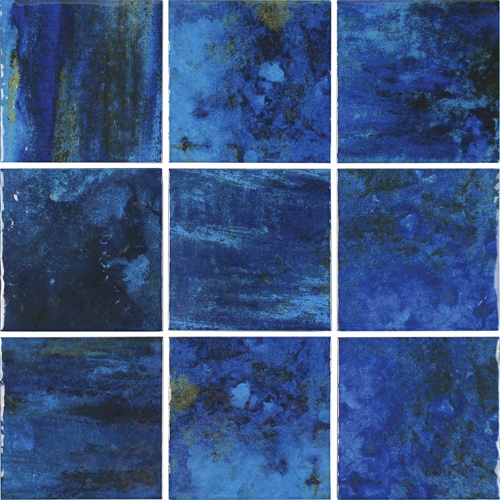 Blue, 6" x 6" Tile I GEMSEACBLUE6 | Aquatica Porcelain Pool Tile ...