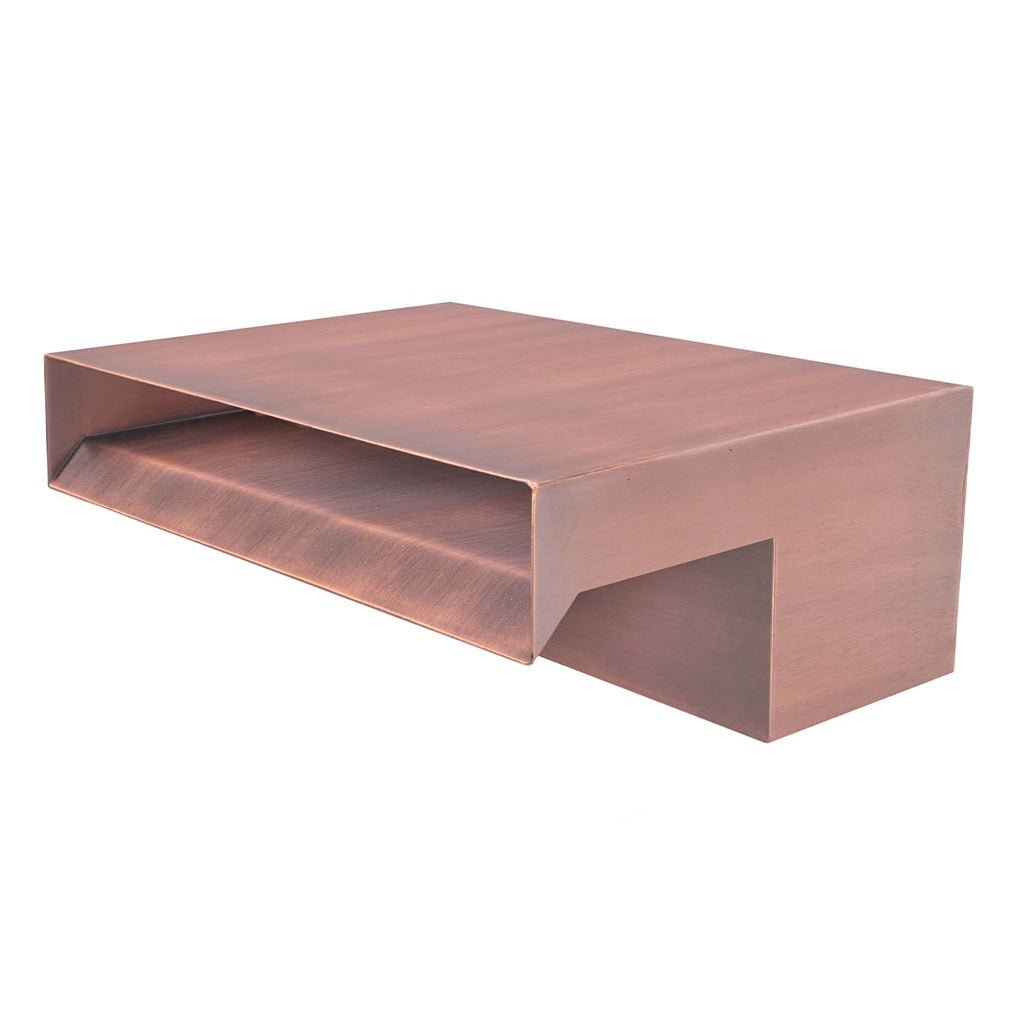 Smooth Flow Scupper, Outdoor Water Feature | The Outdoor Plus – AquaBlu Mosaics