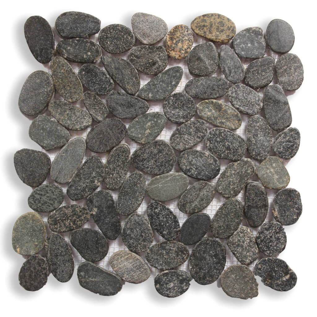 Speckle Grey - Pebble Tile | Shaved Pebbles Series | Natural Stone Mosaics