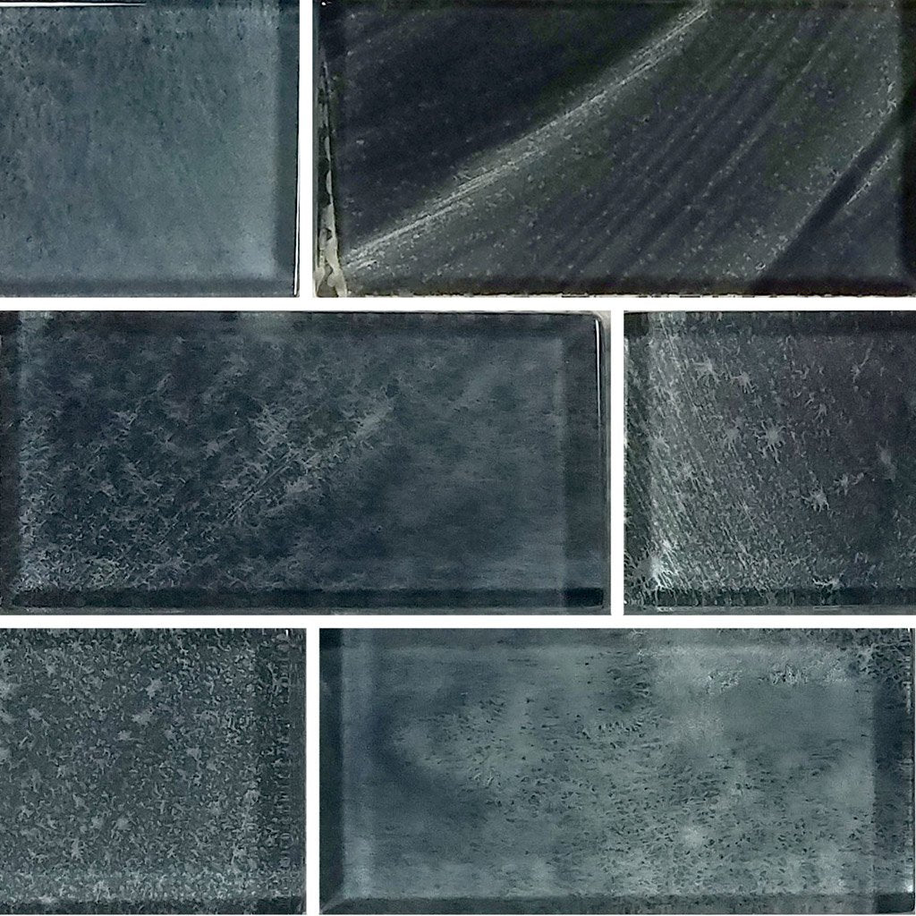 Stratus Gray, 2" x 4" Subway Tile | GS84896B2 | Glass Pool Tile