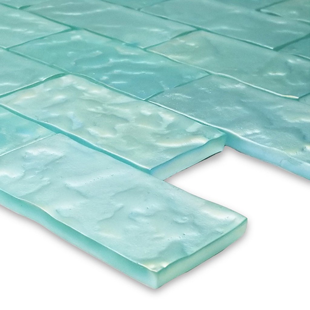 Jade, 2" x 4" Subway Tile | GS84896G1 | Glass Pool Tile – AquaBlu Mosaics