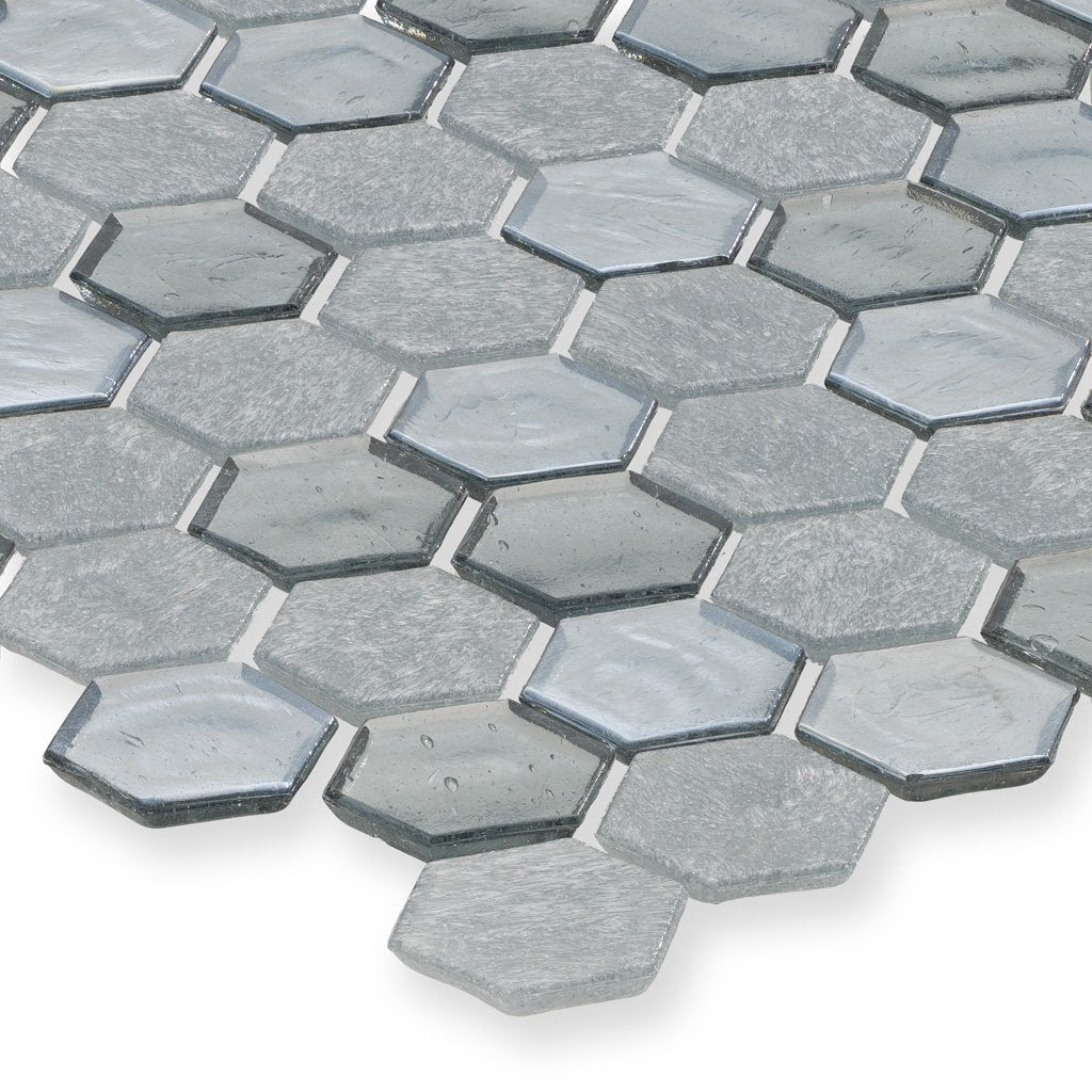 Moonlight, Hexagonal Glass Tile | E1XMOONXXS | American Glass Mosaics ...