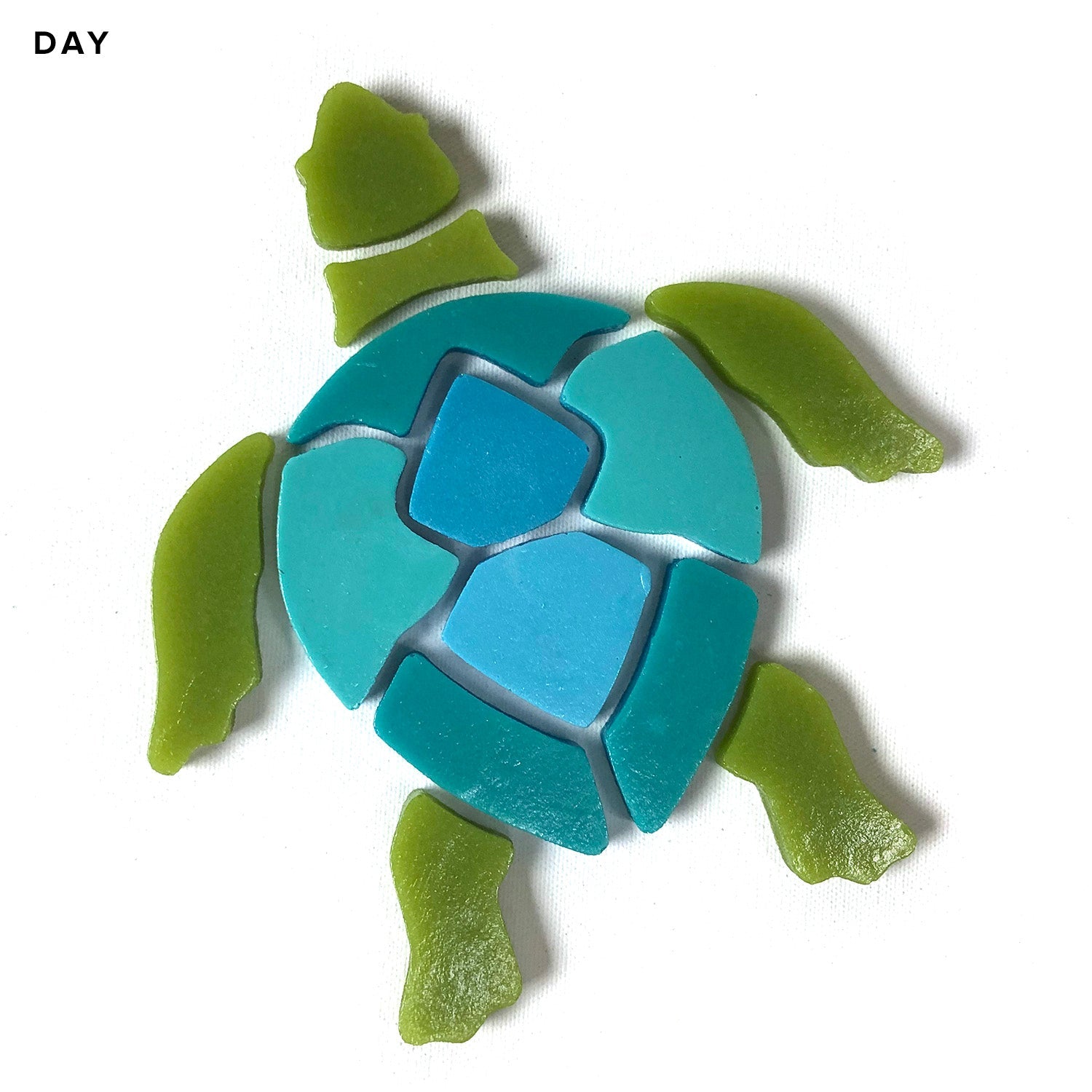 Medium Turtle Pool Mosaic | Glow in the Dark Pool Tile – AquaBlu Mosaics