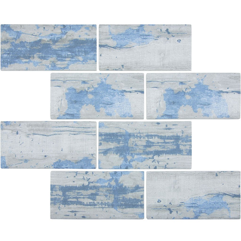 Aspen, 3" x 6" | TASBARKASPEN36 | Aquatica Glass Pool Tile