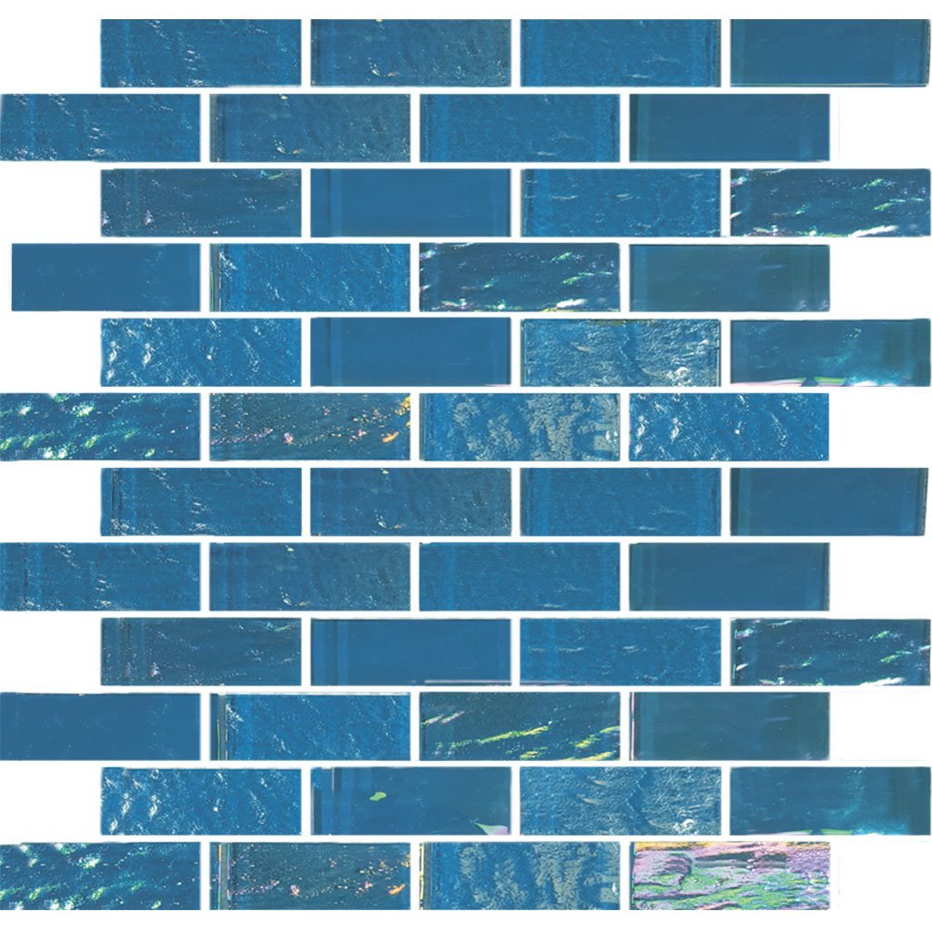 Bimini Blue, 1" x 3" | TASNAUTBIMIN13 | Aquatica Glass Pool Tile ...