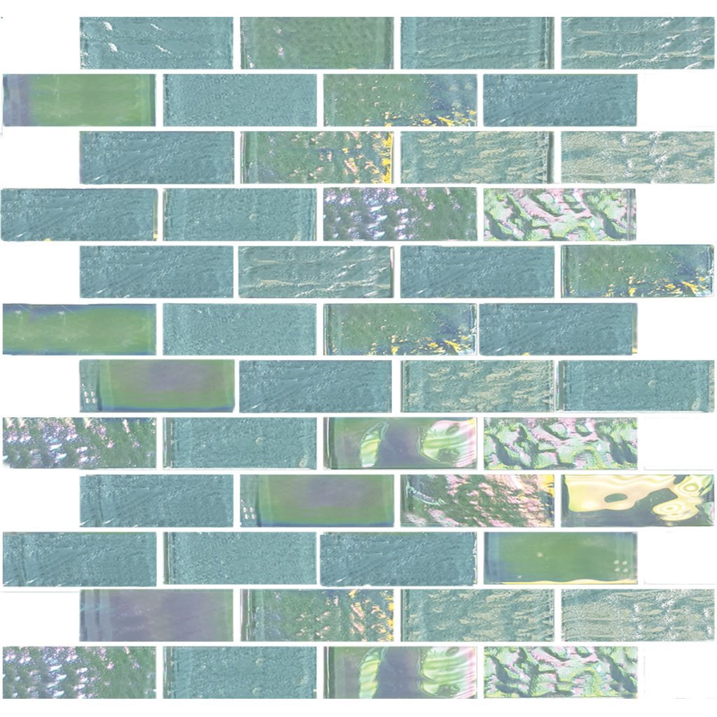 Emerald Green, 1" x 3" | TASNAUTEMER13 | Aquatica Glass Pool Tile