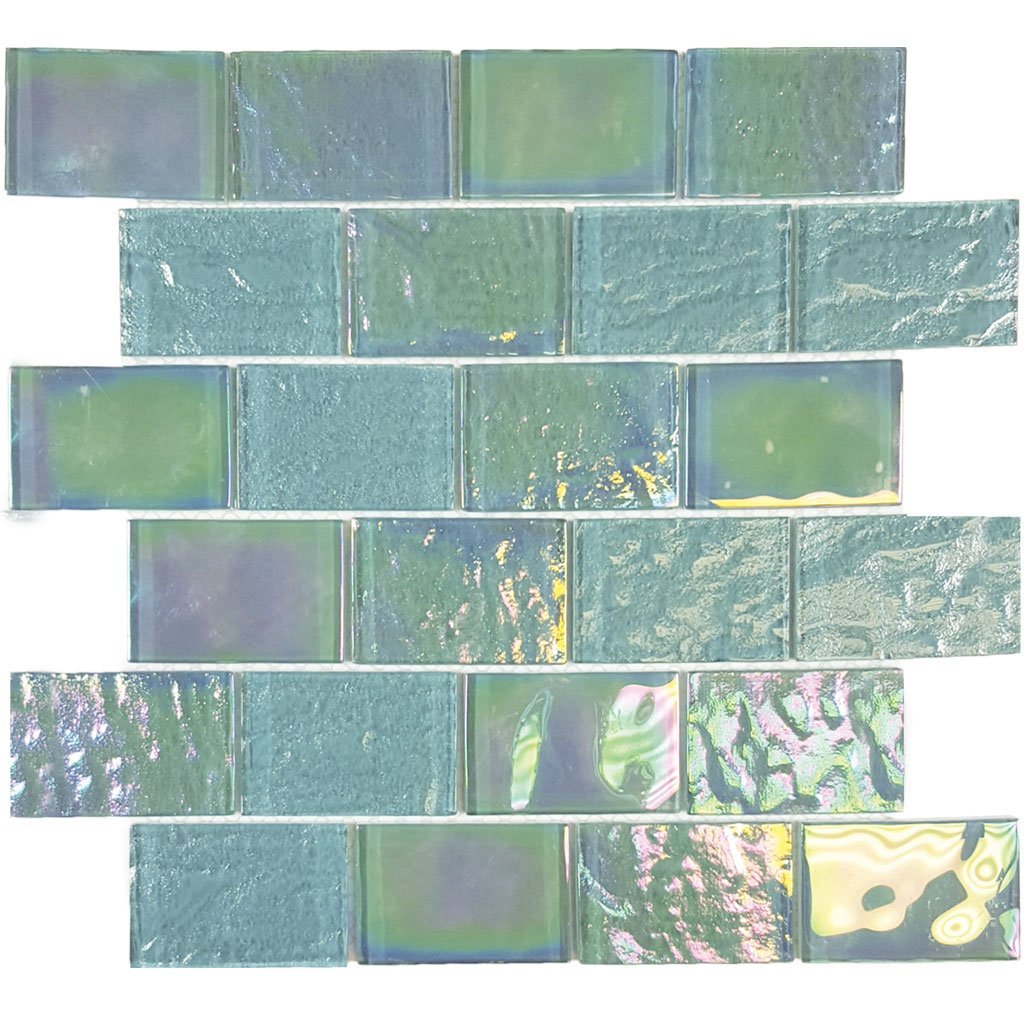 Emerald Green, 2" x 3" | TASNAUTEMER23 | Aquatica Glass Pool Tile
