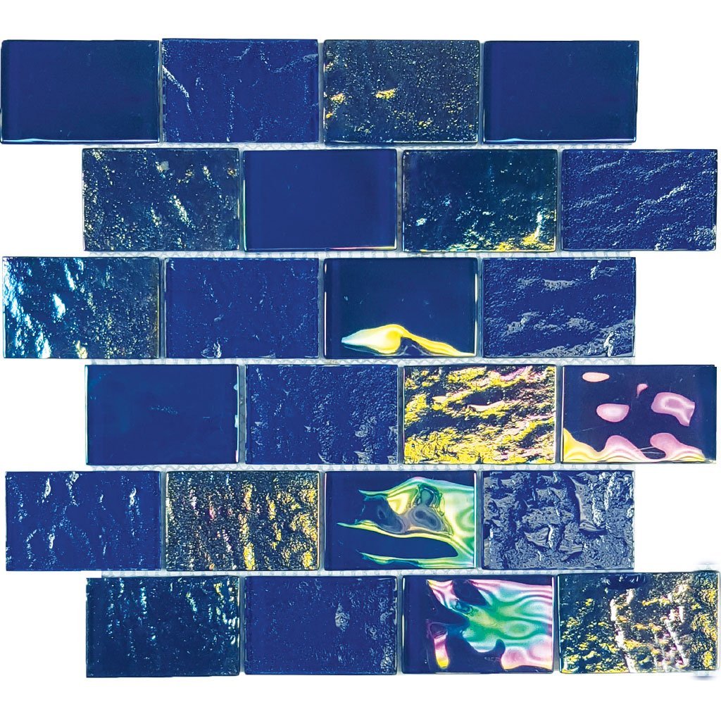 Naval Blue, 2" x 3" | TASNAUTNAVAL23 | Aquatica Glass Pool Tile