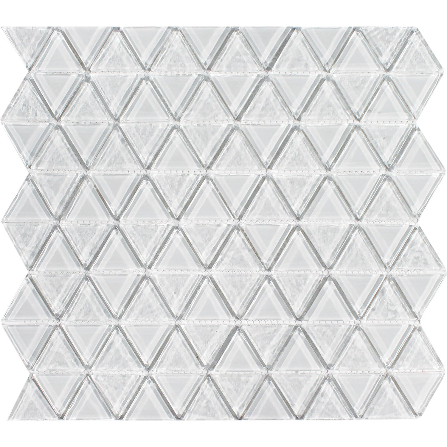 Whitestone, Triangle Mosaic Tile | TASTRIAWHITEST | Glass Tile