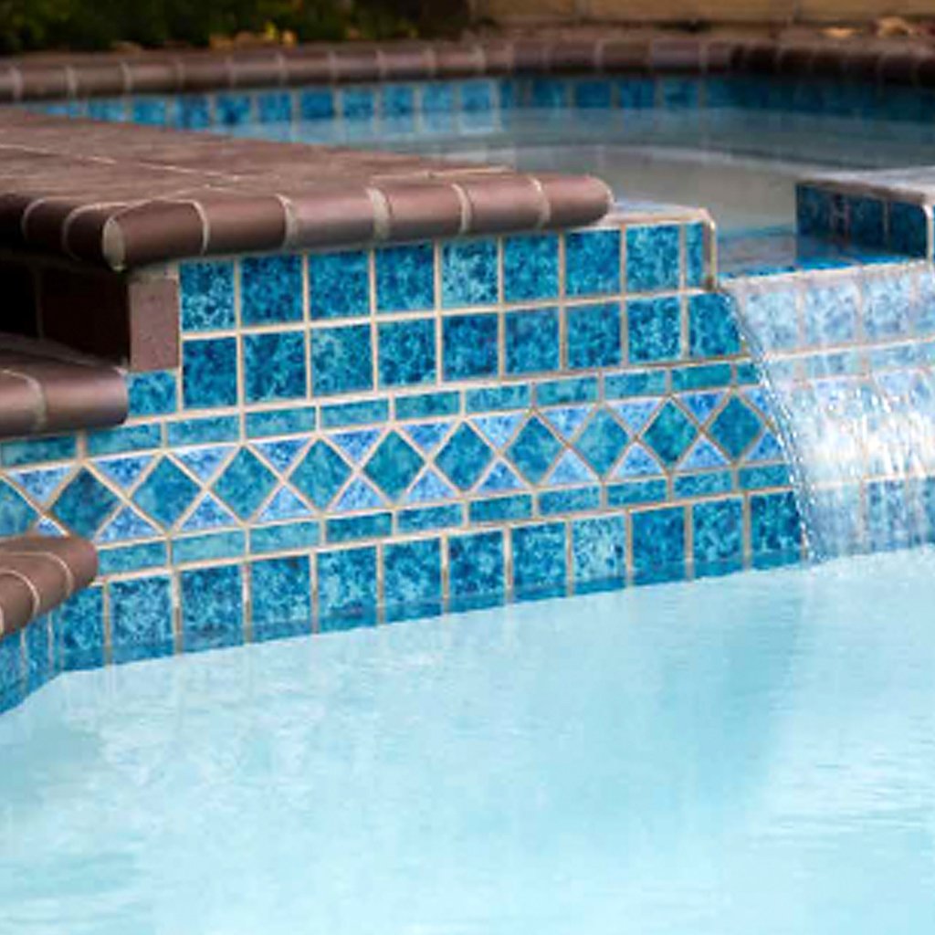 Aquamarine, 3" x 3" | TITAN-333 | Fujiwa Porcelain Pool Tile – AquaBlu ...