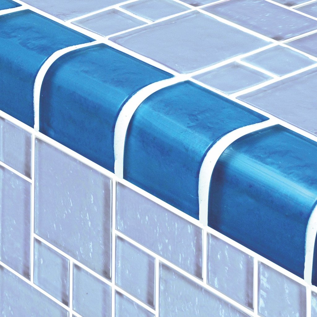 Trim Blue, Mixed | TRIM-GG8M2348B17 | Mosaic Glass Tile