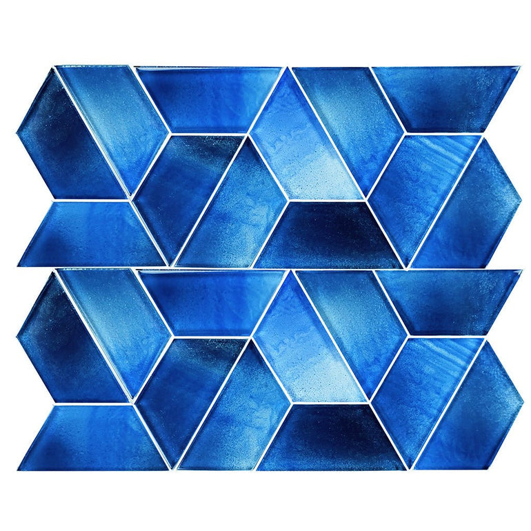 Cirrus Blue, 2" x 4" Mosaic Tile | TZ824B2 | Glass Pool Tile – AquaBlu ...